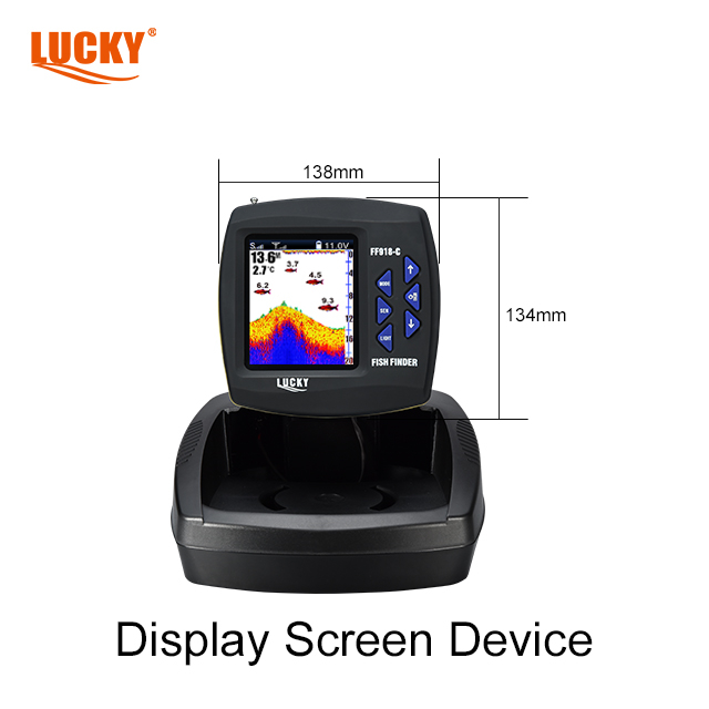 Colored screen external power with transducer cable and transducer ...